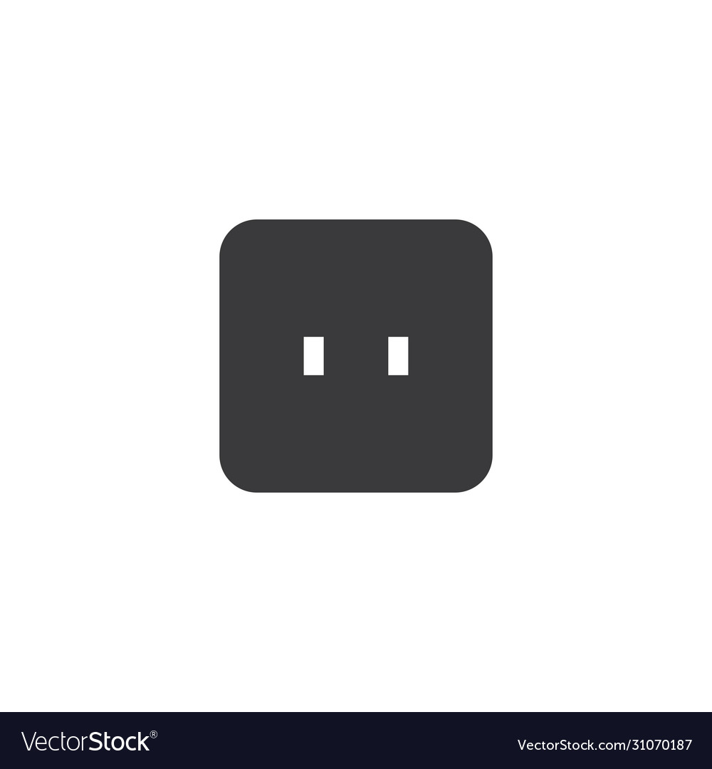 Electric socket plug Royalty Free Vector Image