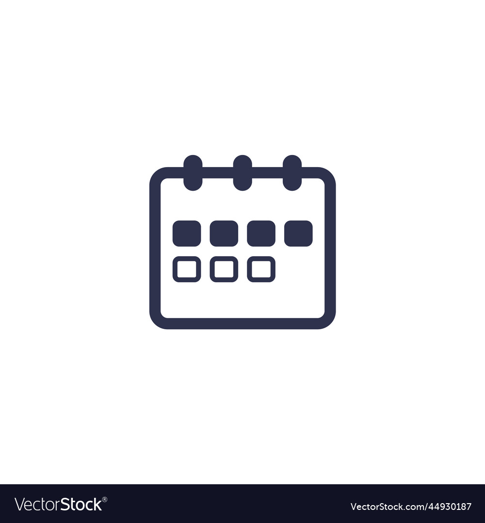 Four-day week compressed workweek icon Royalty Free Vector