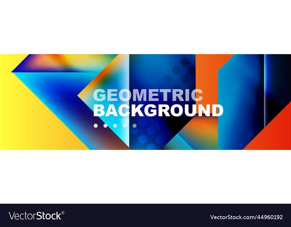 Abstract background with geometric elements Vector Image