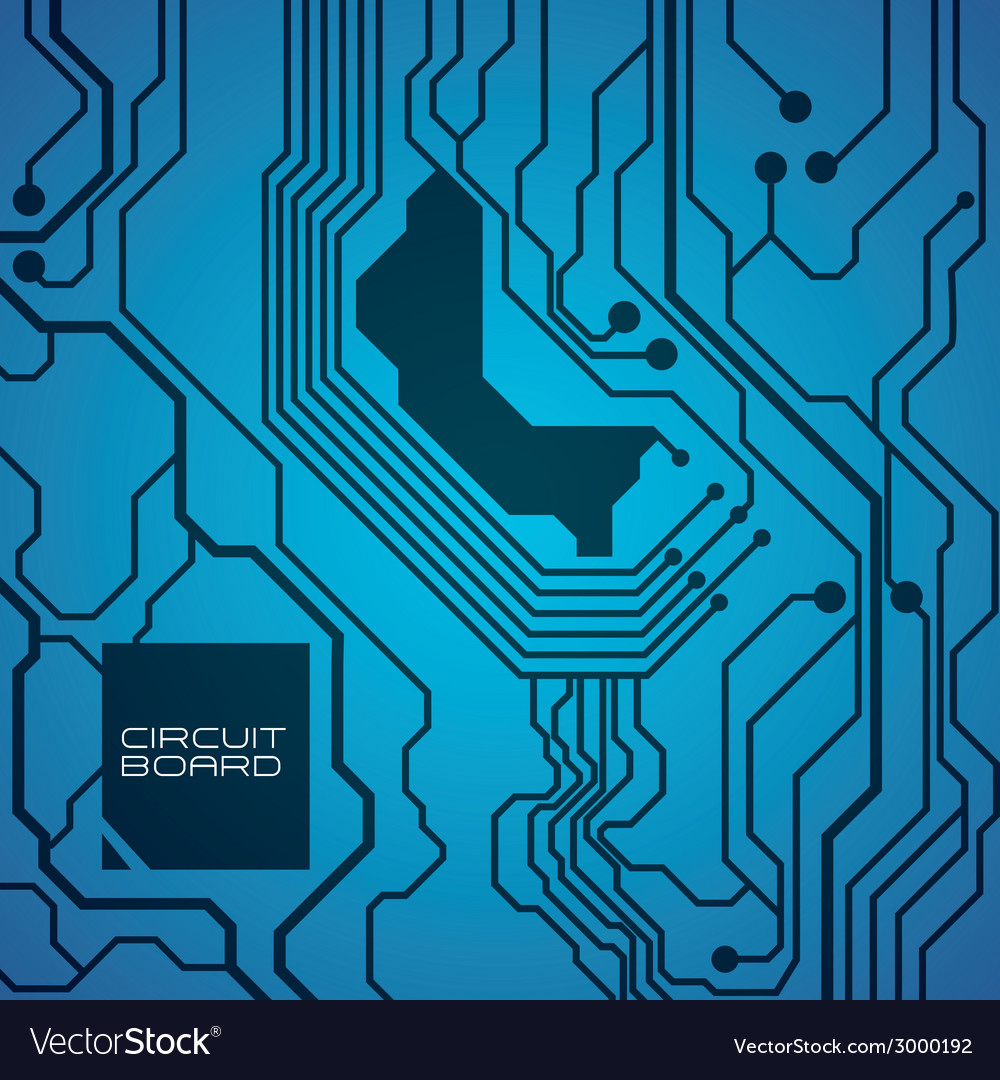 Circuit design Royalty Free Vector Image - VectorStock