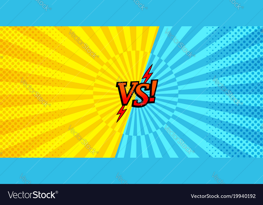 Comic versus horizontal background Royalty Free Vector Image