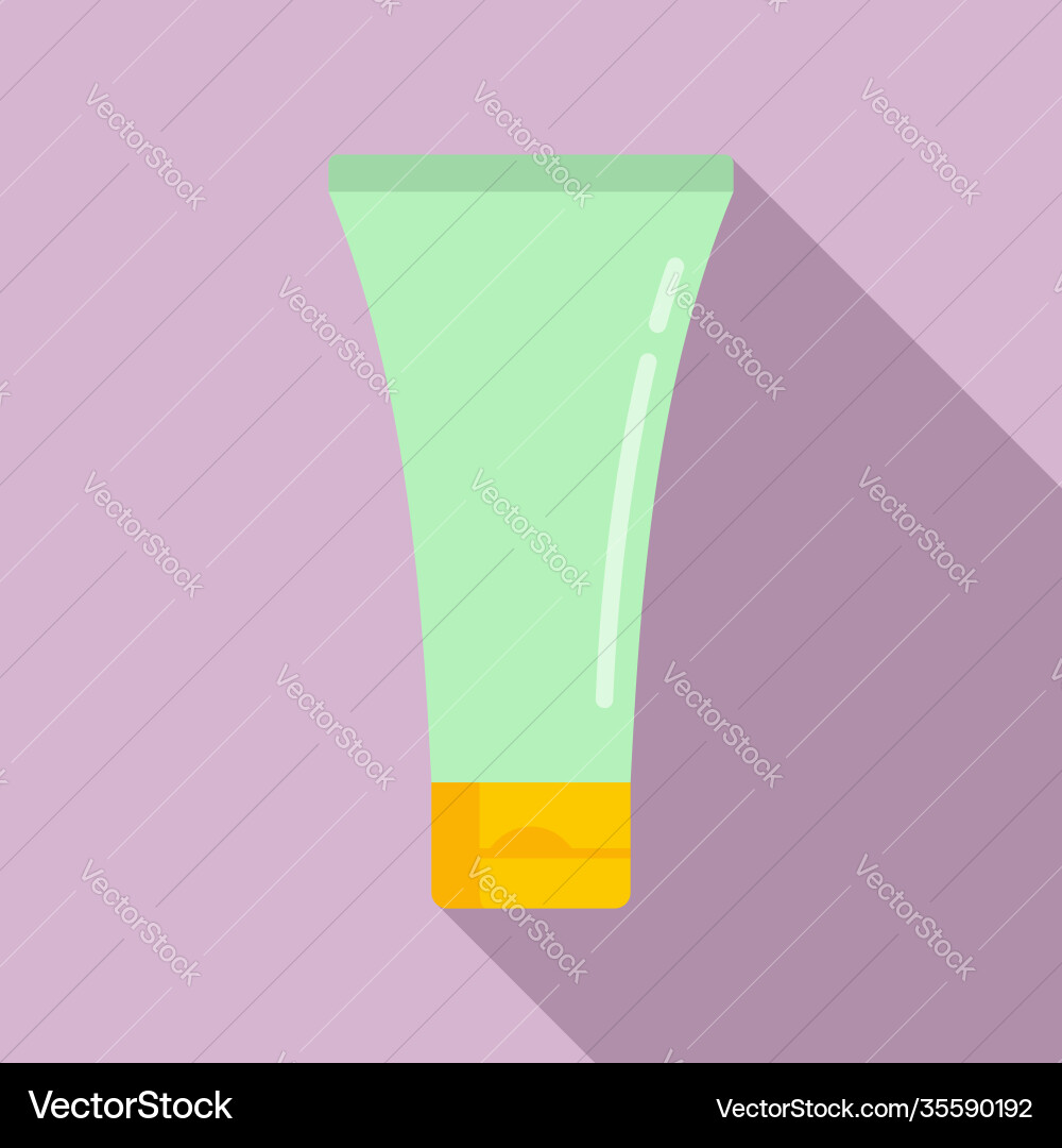 Hand cream tube icon flat style Royalty Free Vector Image
