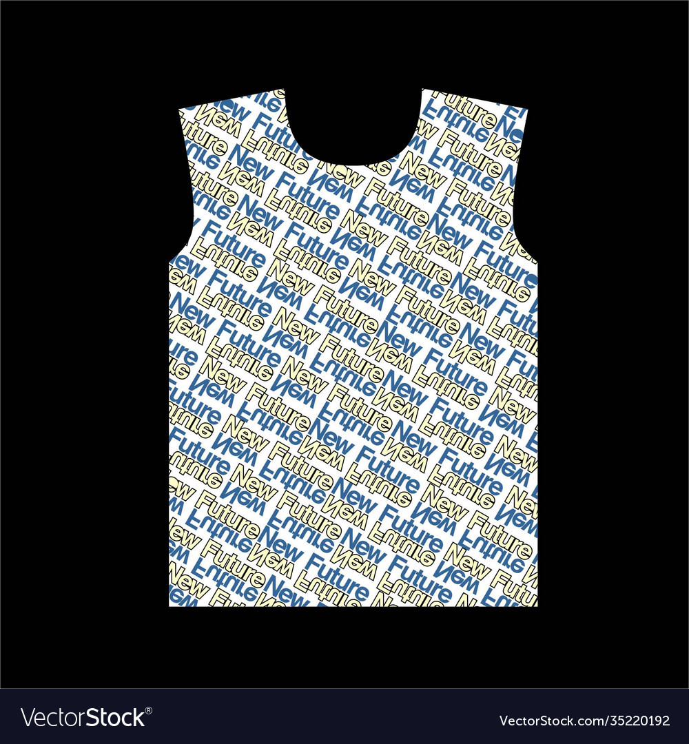 New future pattern tshirt design Royalty Free Vector Image