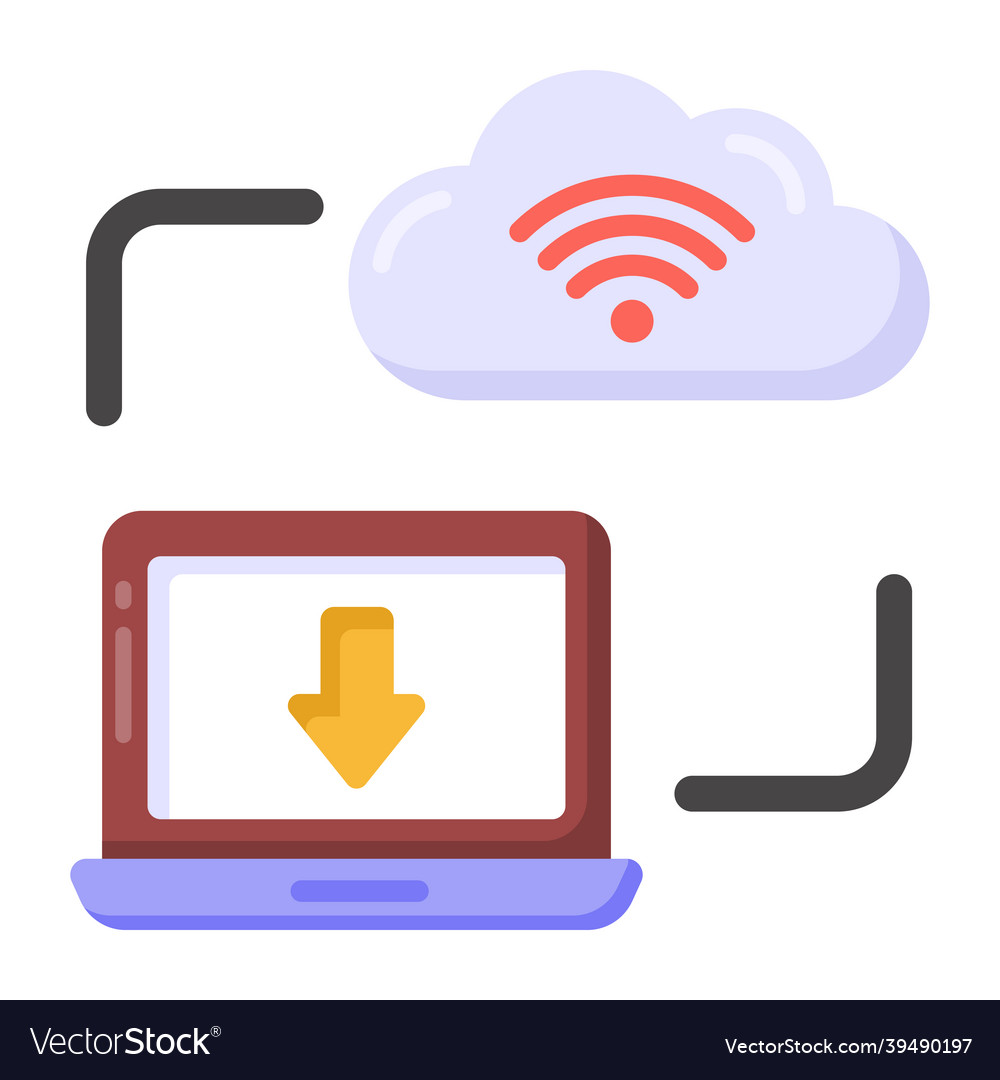 Cloud connection Royalty Free Vector Image - VectorStock