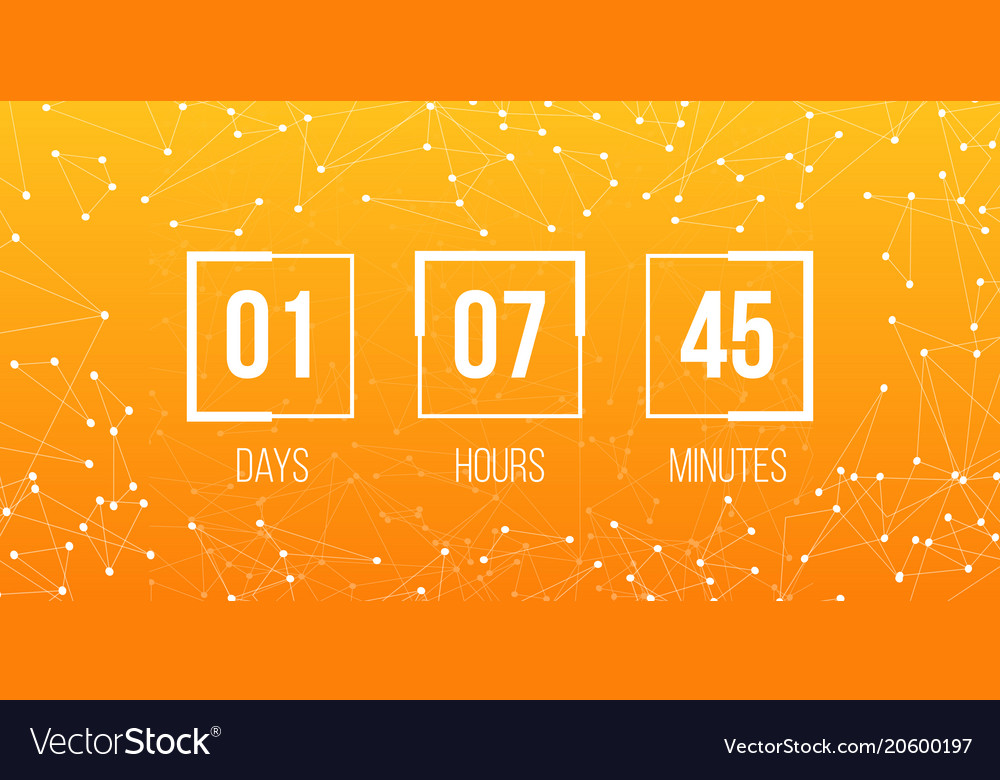 Creative of digital clock Royalty Free Vector Image