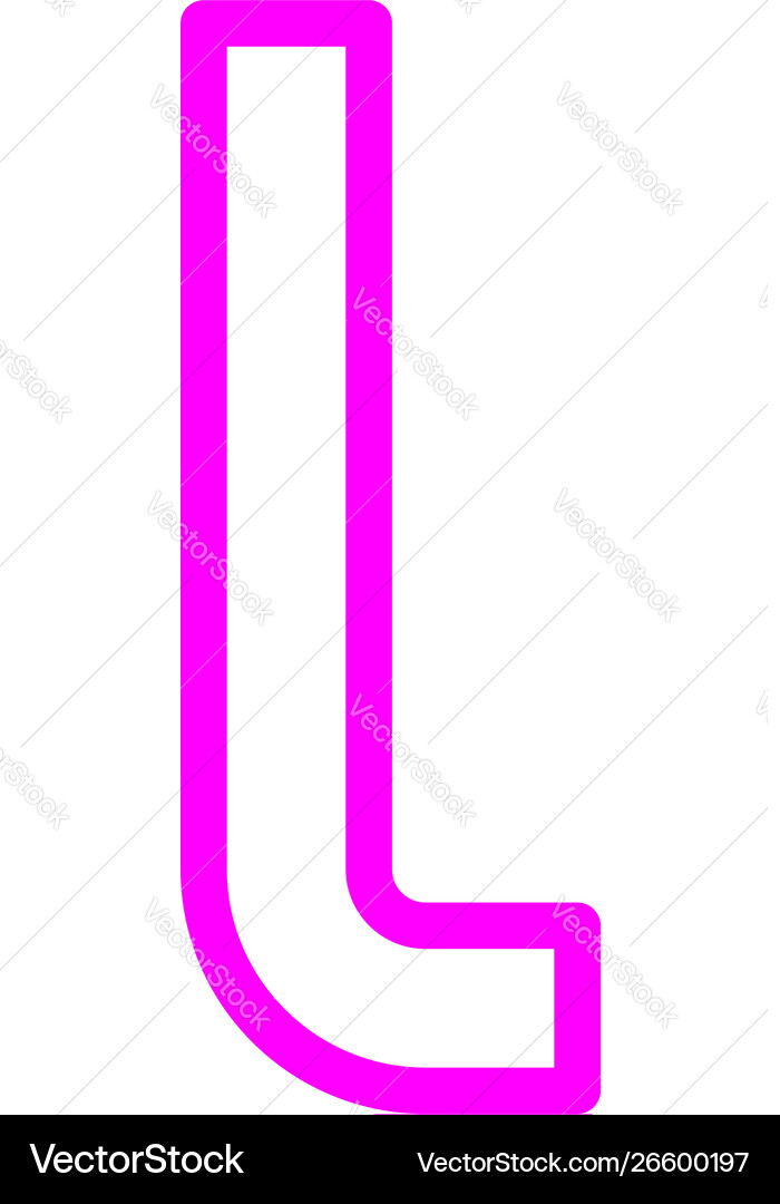 Font bright alphabet from colored outline Vector Image