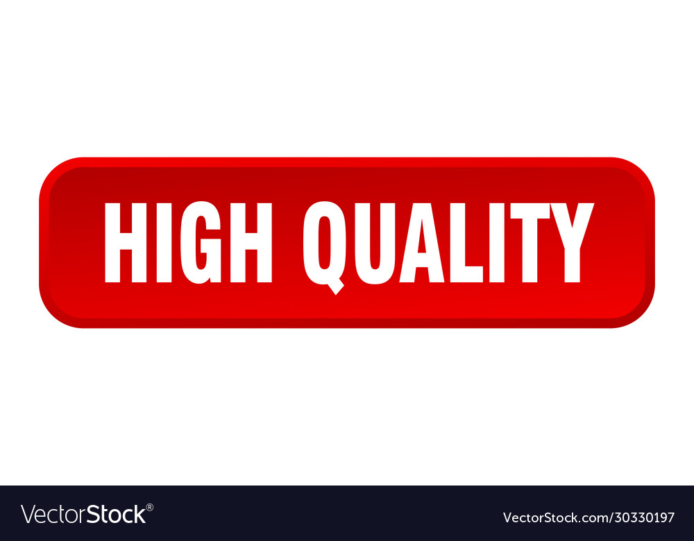 High quality button square 3d push Royalty Free Vector Image