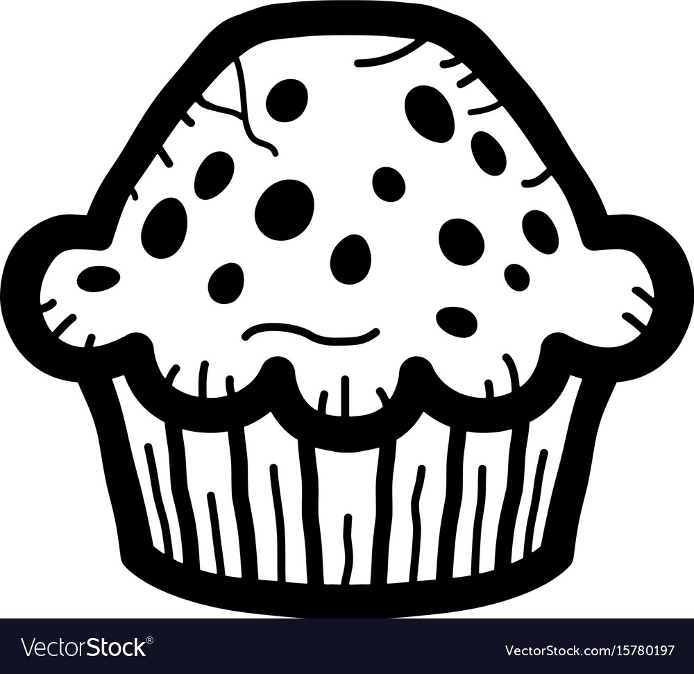 Muffin Royalty Free Vector Image - VectorStock