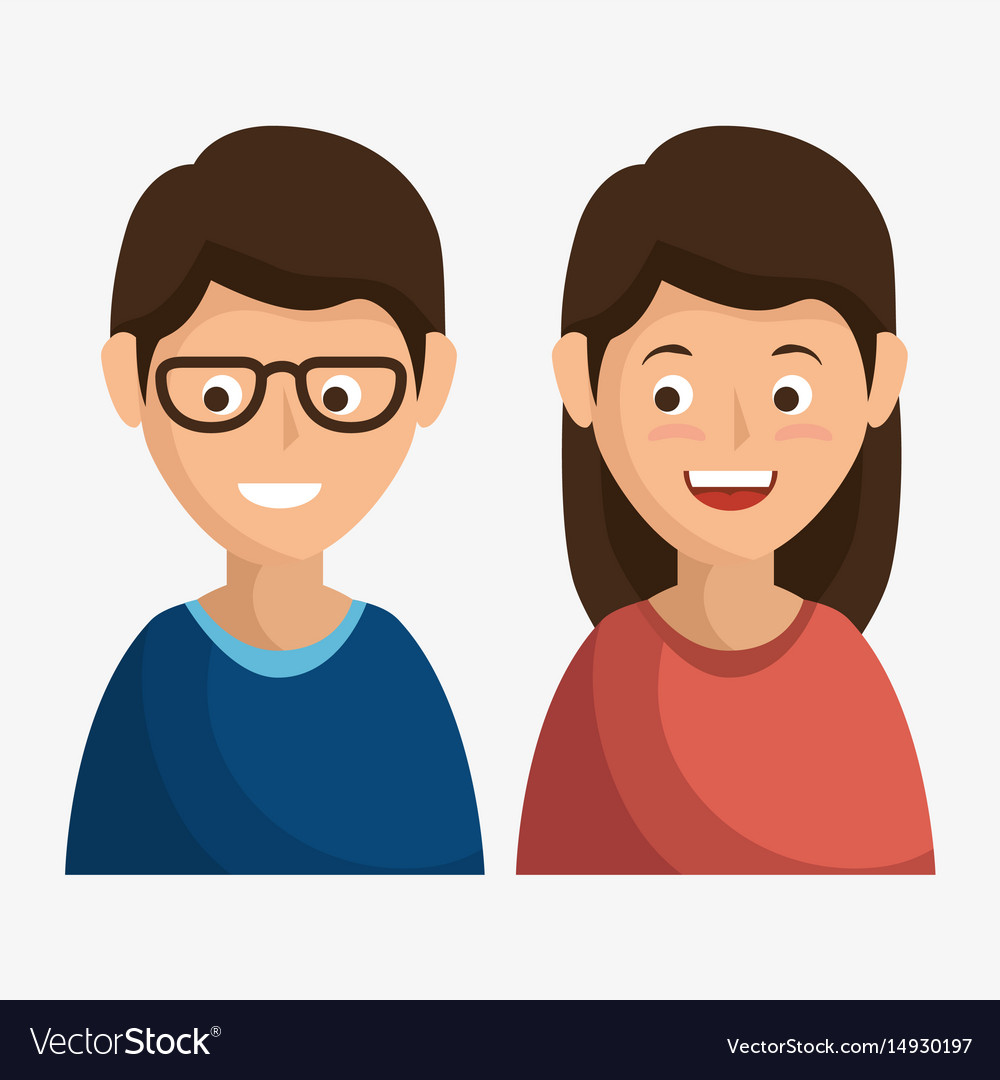 Smiling people icon Royalty Free Vector Image - VectorStock