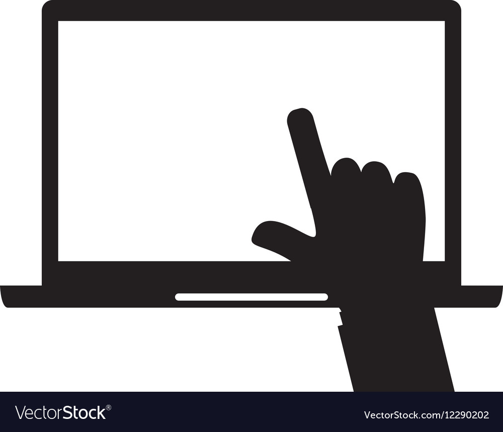 Laptop computer technology Royalty Free Vector Image