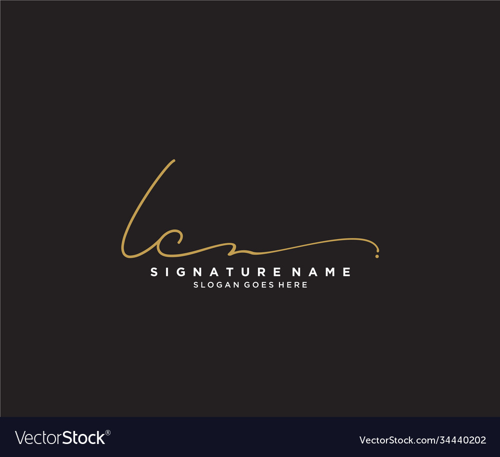 Letter ic signature logo template Royalty Free Vector Image Letter ic signature logo template Royalty Free Vector Image