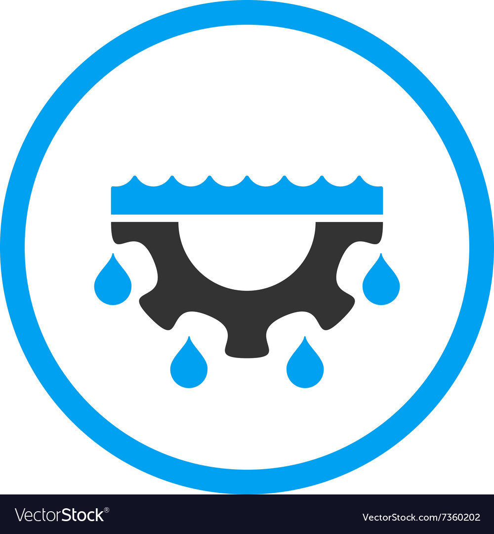 Water service rounded icon Royalty Free Vector Image Water service rounded icon Royalty Free Vector Image