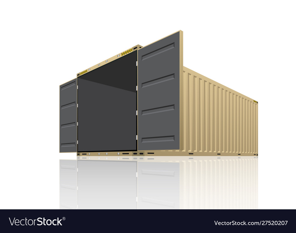 Cargo container design Royalty Free Vector Image