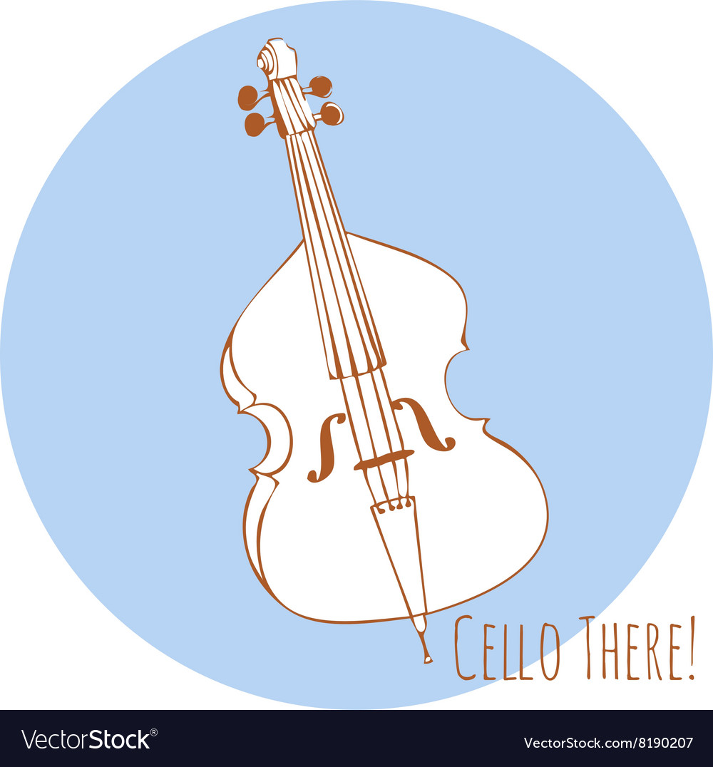 Cello Royalty Free Vector Image - VectorStock