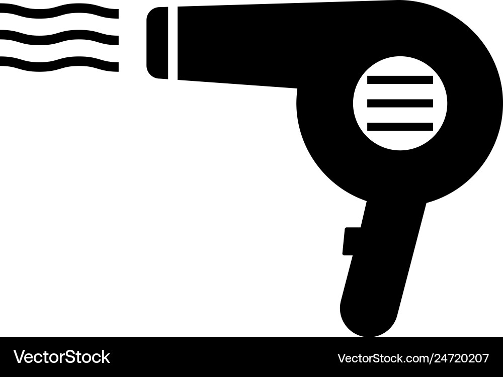 Hairdryer graphic design template isolated Vector Image