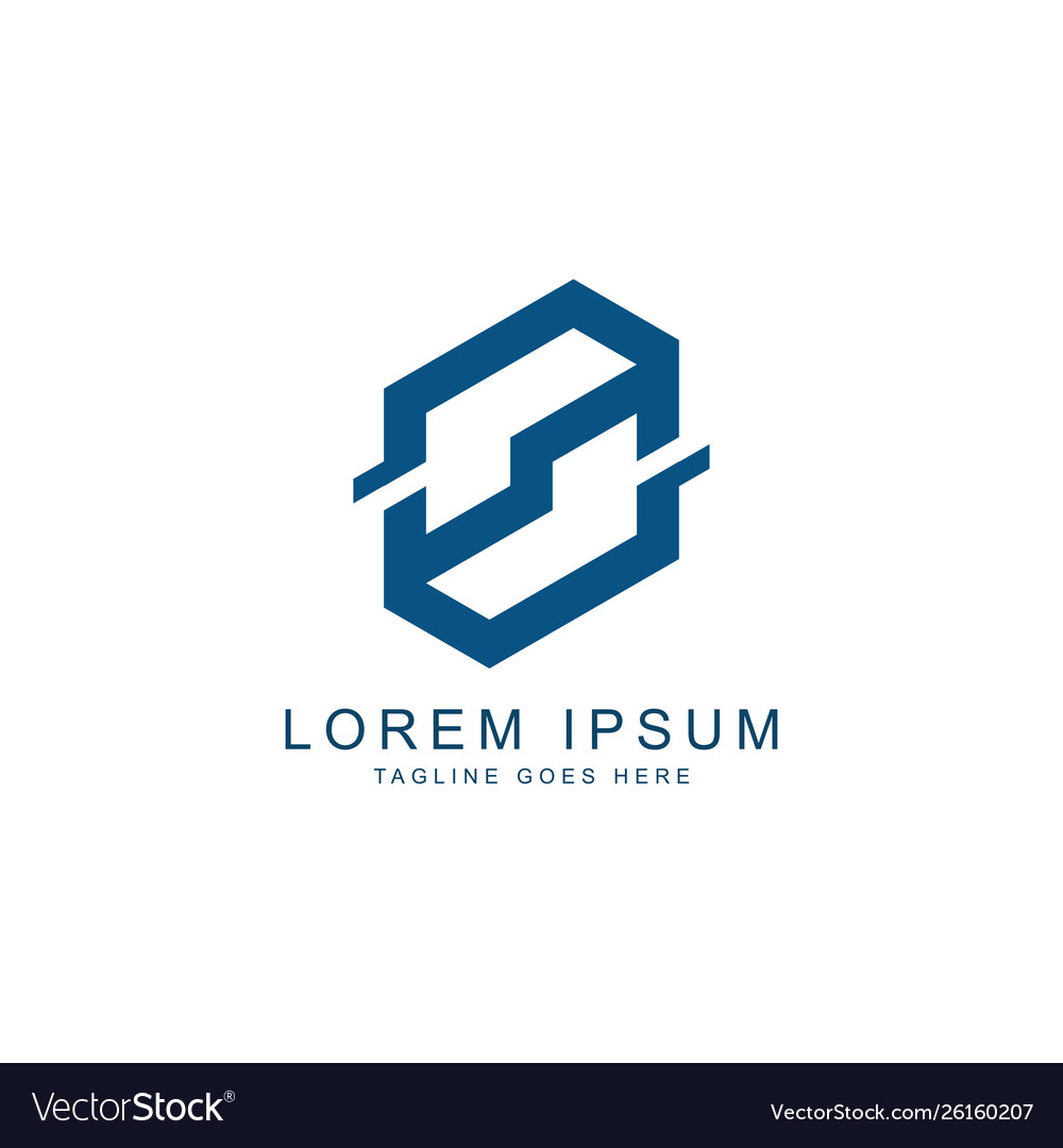 Initials logo template Royalty Free Vector Image