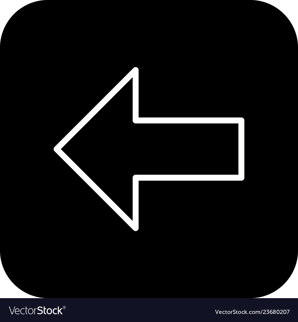 Left icon Royalty Free Vector Image - VectorStock