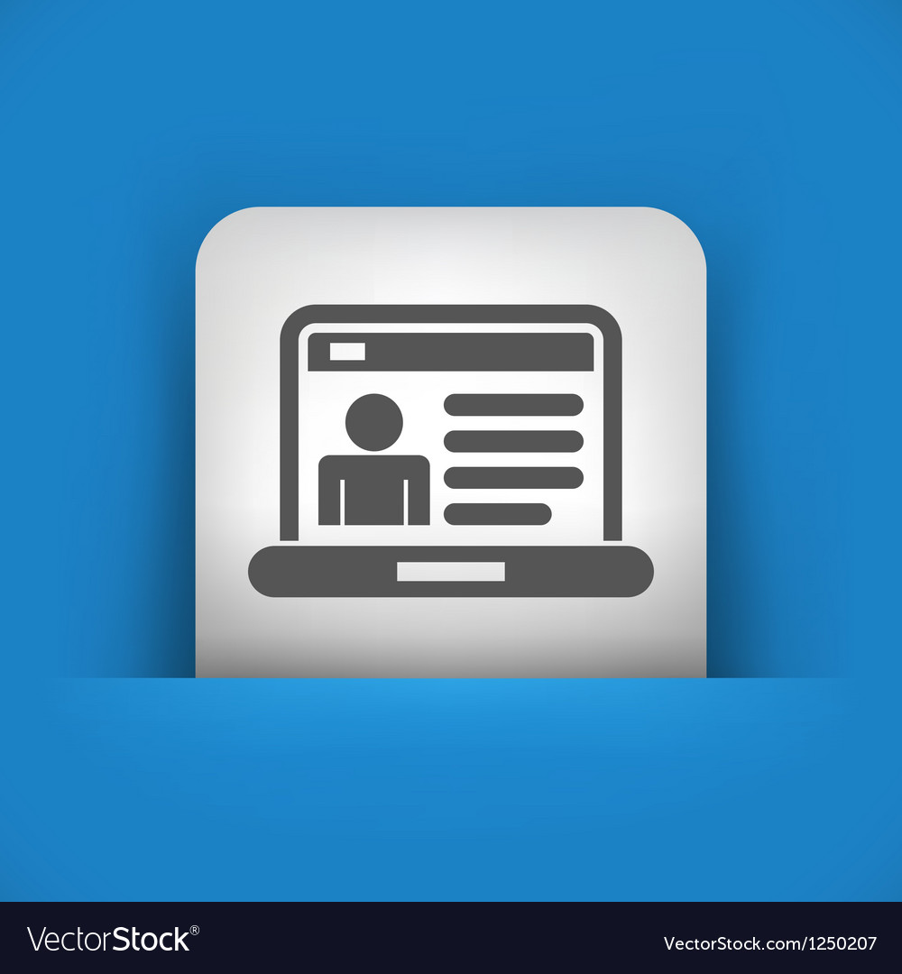 Single icon Royalty Free Vector Image - VectorStock