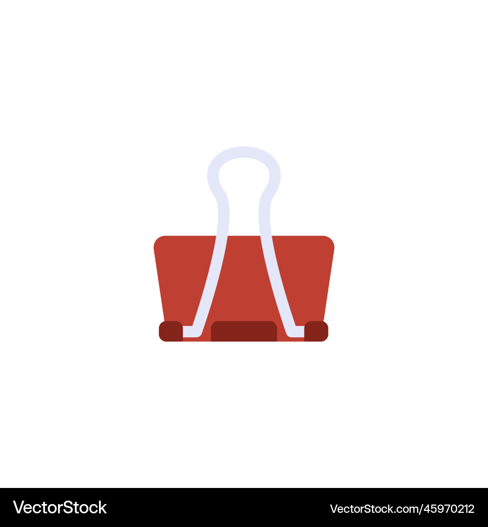 Binder clip creative icon from stationery icons Vector Image
