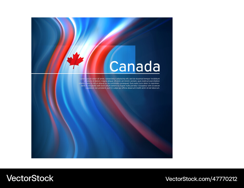 Canada flag background abstract canadian card Vector Image