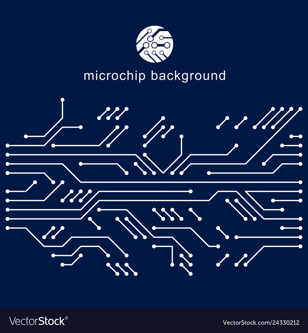 Circuit Board Digital Technologies Abstraction Vector Image