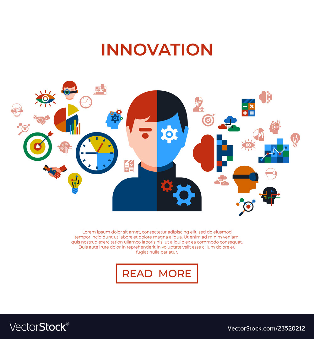 Digital augmented analytics Royalty Free Vector Image