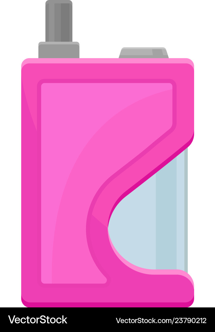 Pink vape with large transparent tank for e-liquid