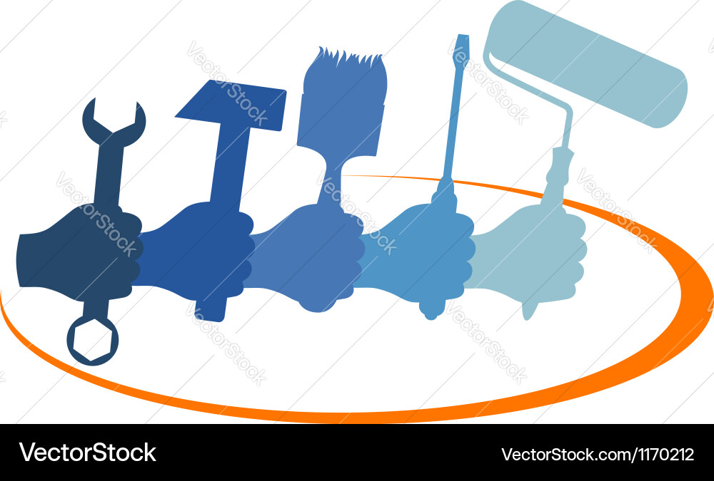 Repair design for business Royalty Free Vector Image