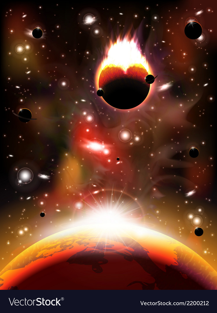 Space background Royalty Free Vector Image - VectorStock