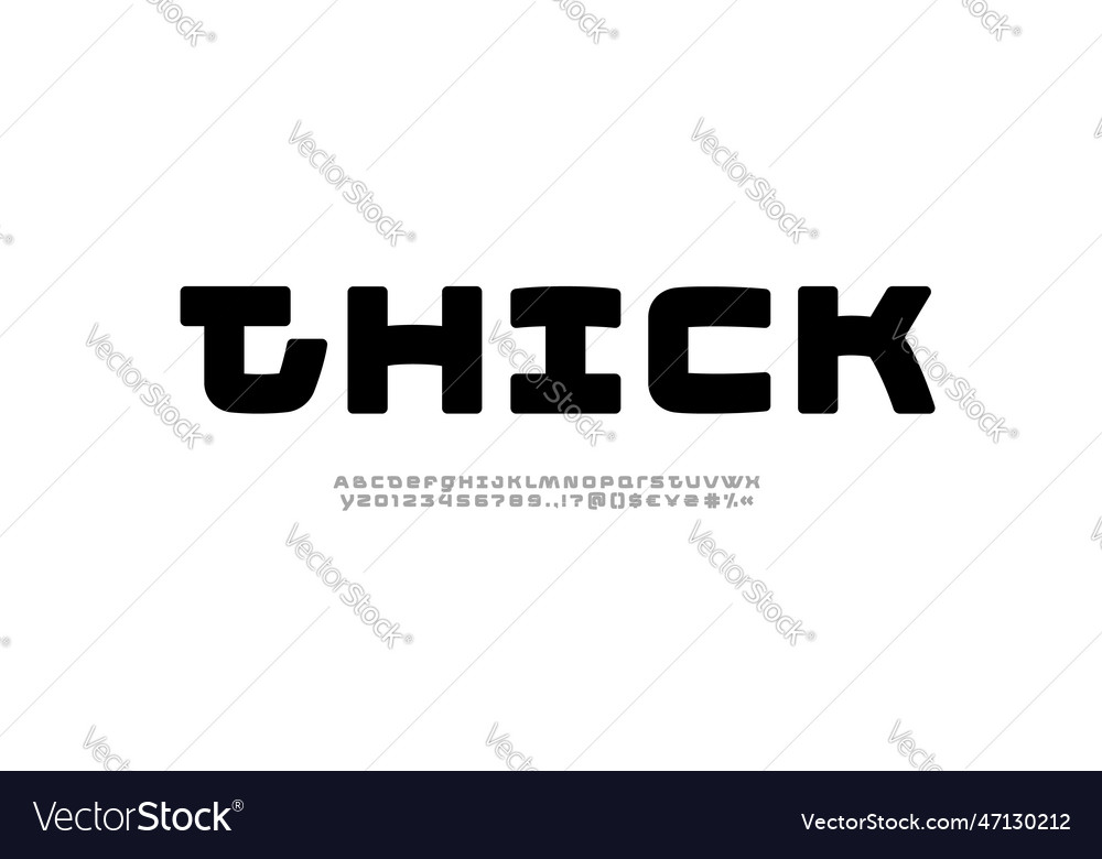 Technology font digital cyber alphabet trendy Vector Image