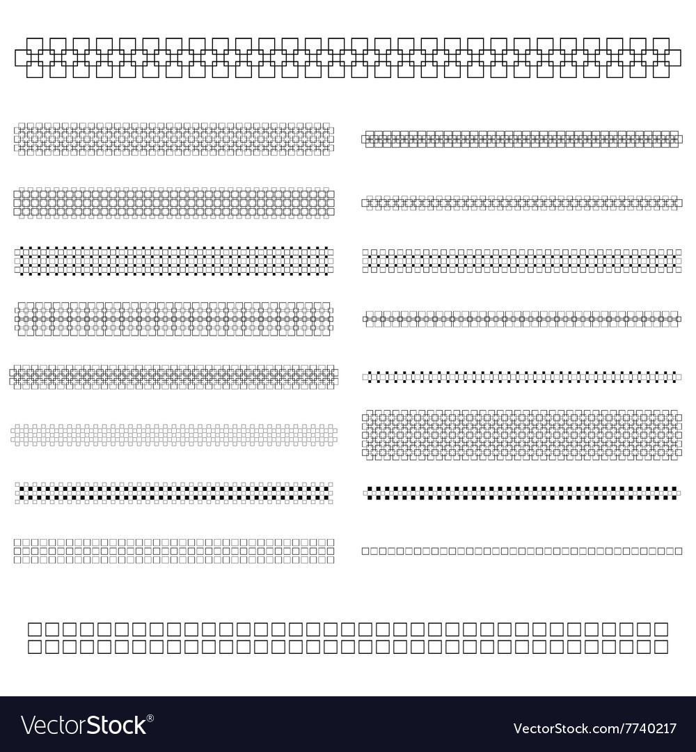 Design elements - text divider line set Royalty Free Vector