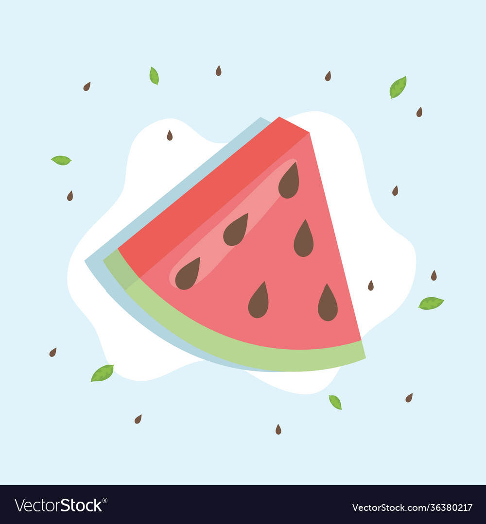 Healthy food watermelon fruit design Royalty Free Vector