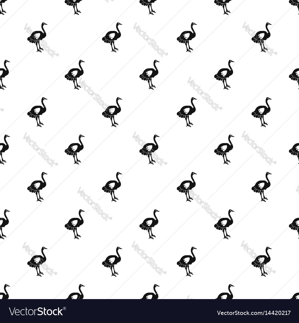 Ostrich pattern Royalty Free Vector Image - VectorStock