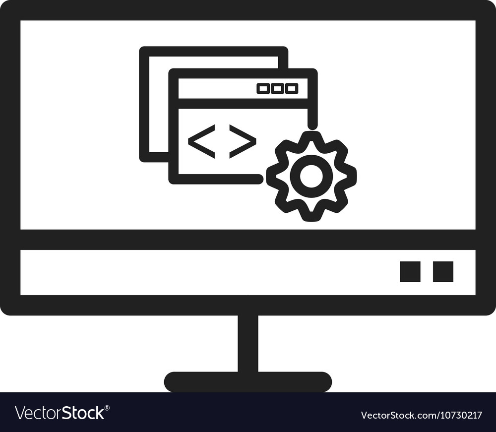 Programming Configuration Royalty Free Vector Image