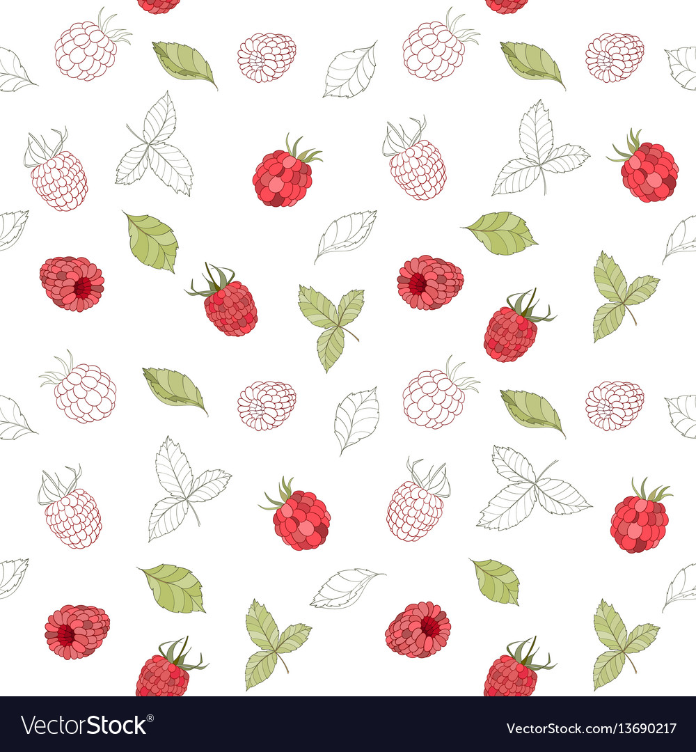 Seamless berry pattern Royalty Free Vector Image