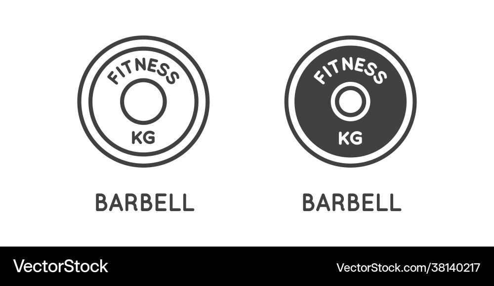 Set minimal weight and scales related line Vector Image