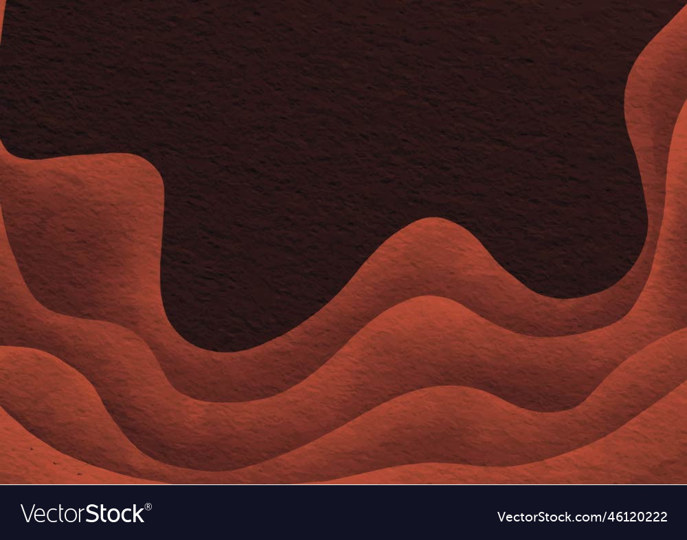 Abstract Red Color Wave Layer Background Vector Image