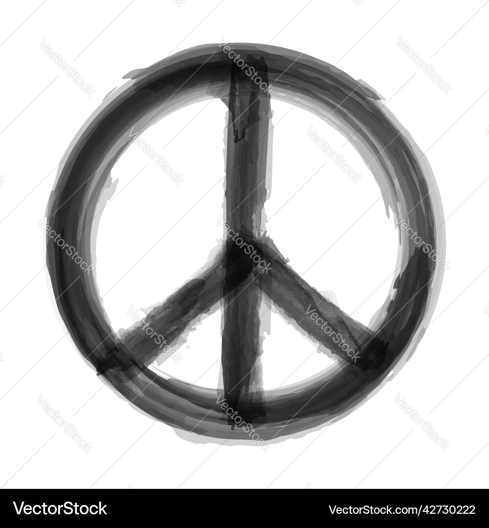 Campaign for nuclear disarmament cnd symbol Vector Image