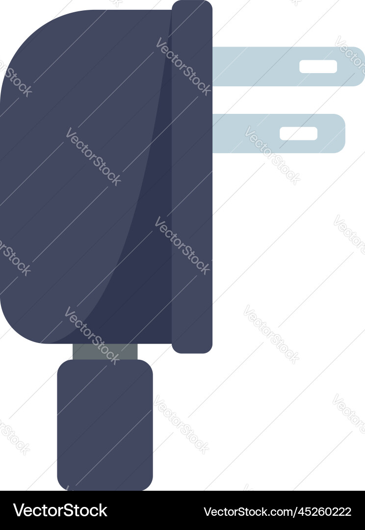 Mobile cell charger icon flat charge phone Vector Image