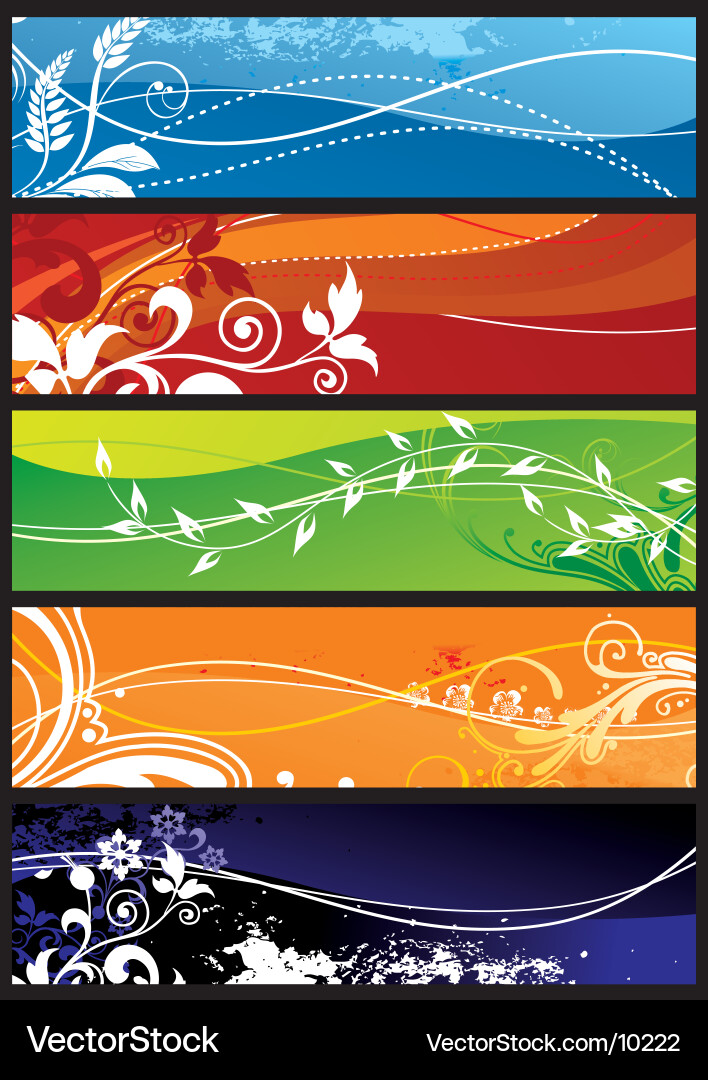 Seasons background Royalty Free Vector Image - VectorStock