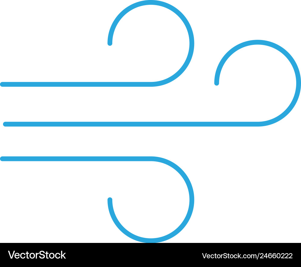 Wind icon Royalty Free Vector Image - VectorStock