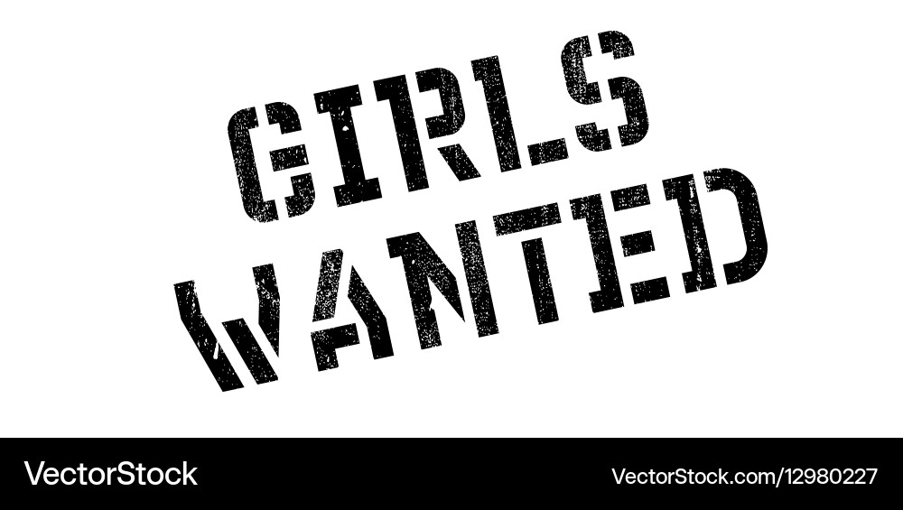 Girls Wanted rubber stamp Royalty Free Vector Image