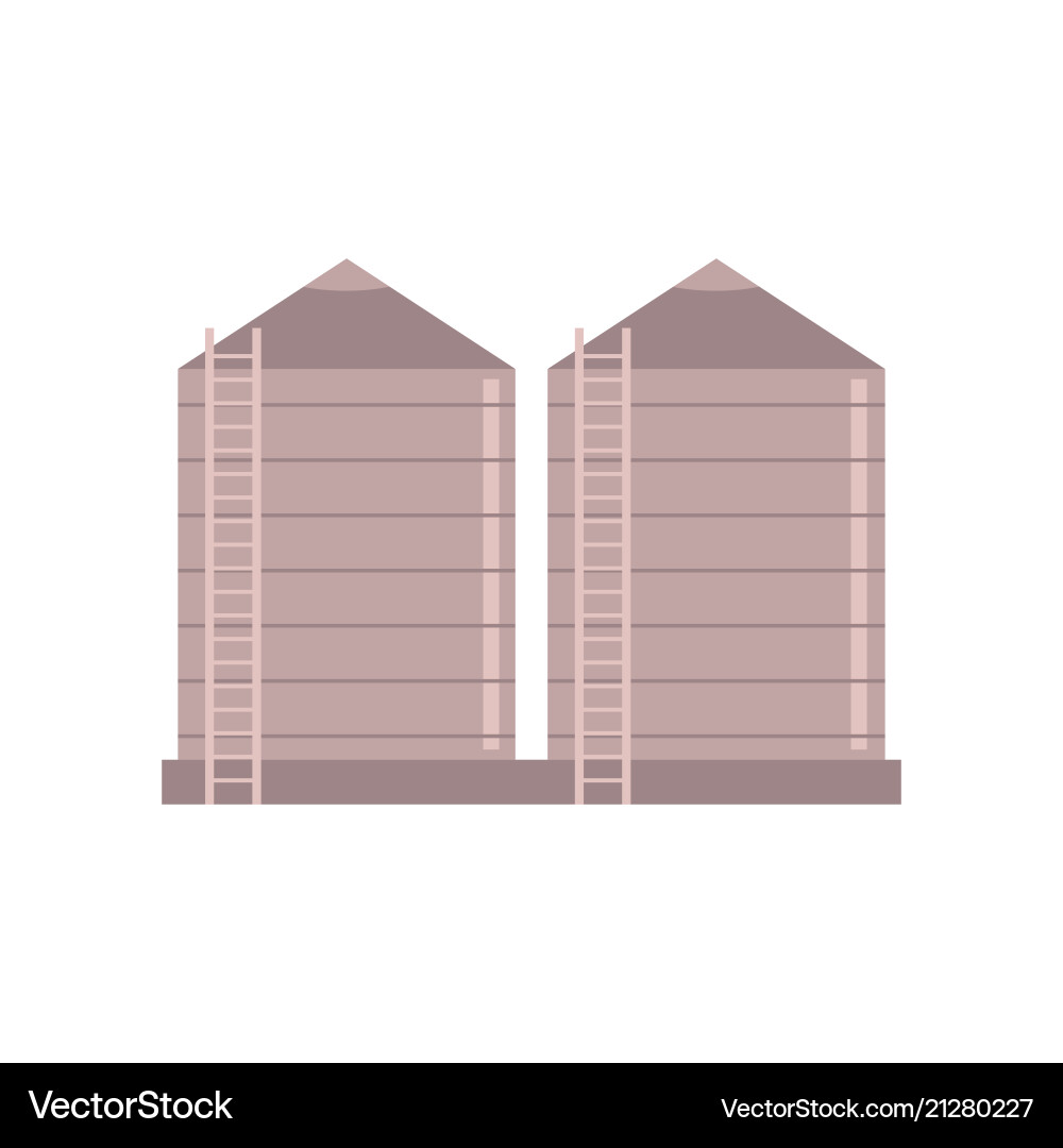 Granary farm construction - of Royalty Free Vector Image