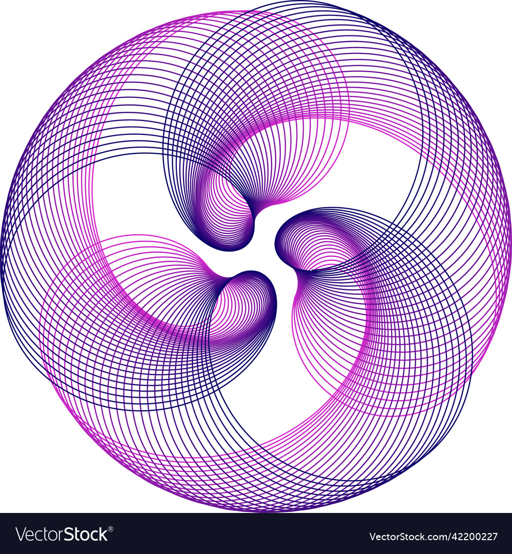 Spirograph abstract element on a white background Vector Image