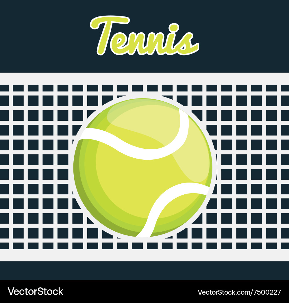 Tennis sport design Royalty Free Vector Image - VectorStock