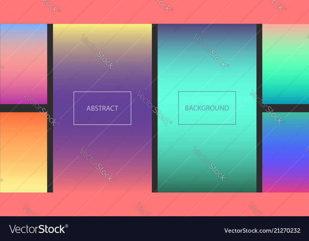 Abstract vibrant gradients for ui background Vector Image