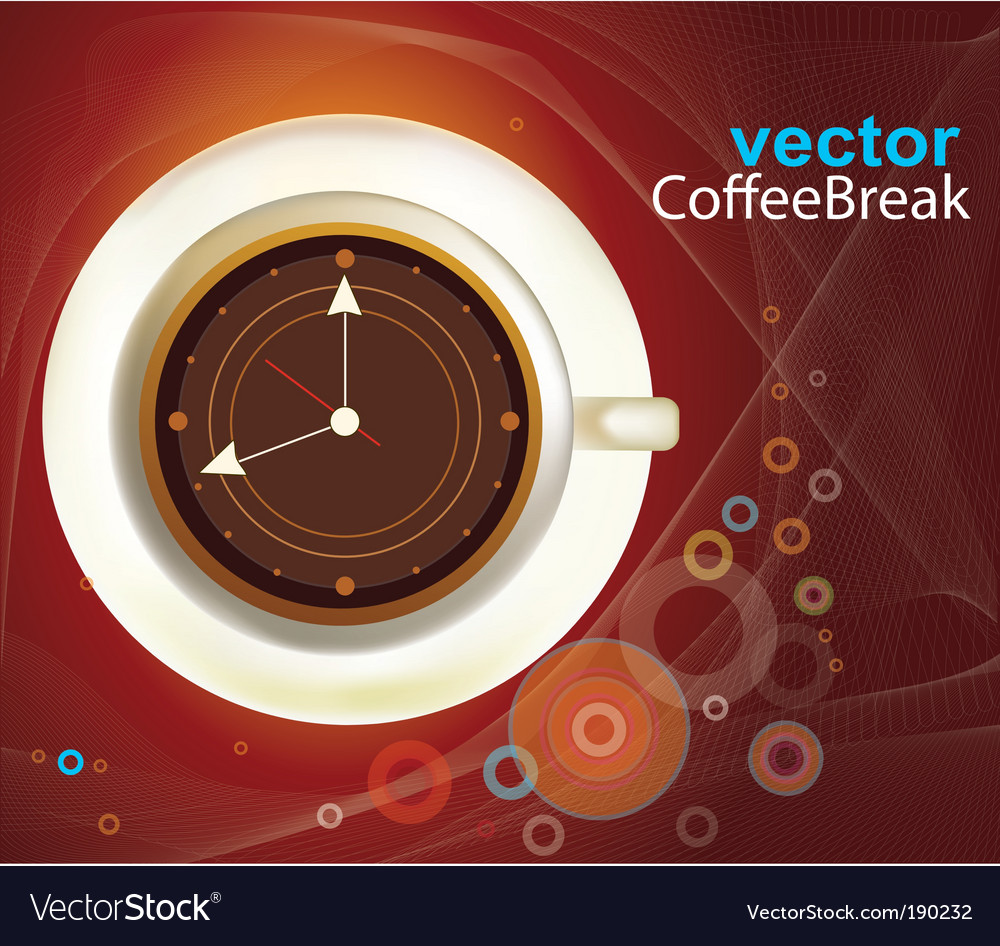 Coffee break Royalty Free Vector Image - VectorStock