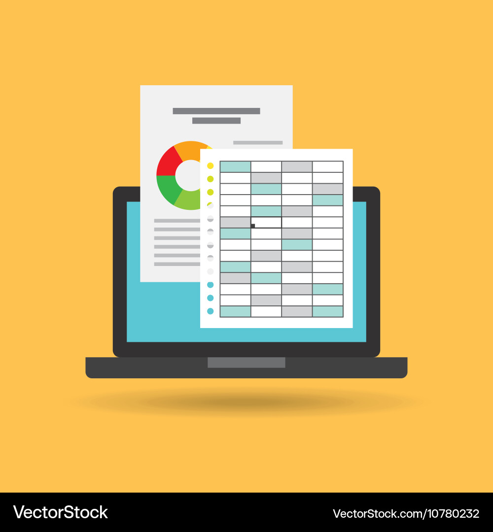 Document format with electronic device Royalty Free Vector
