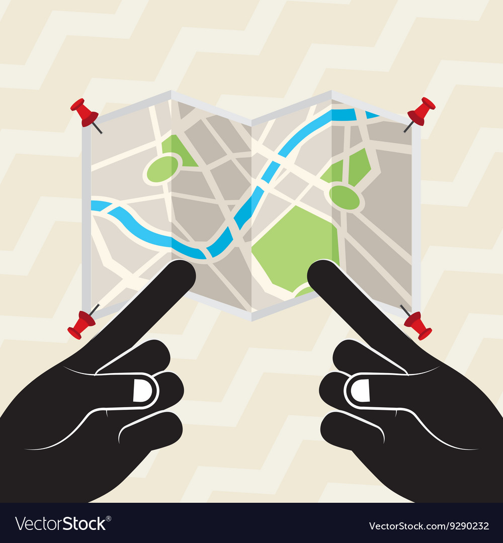 Global positioning system design Royalty Free Vector Image