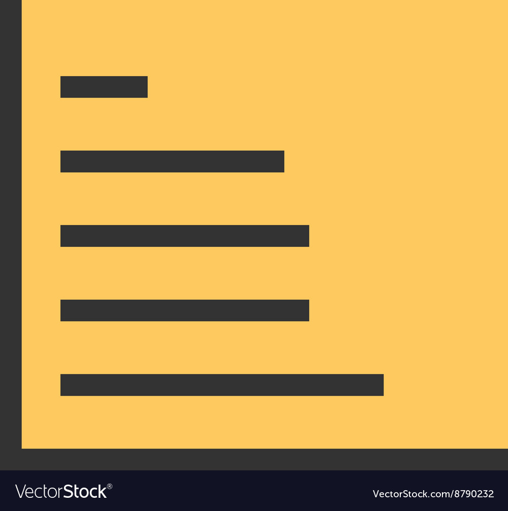 Horizontal Bar Graph Royalty Free Vector Image